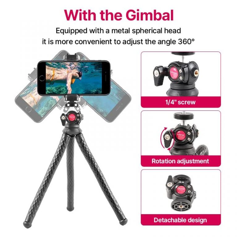 Ulanzi FT-01 Trípode Flexible Para Teléfonos y Cámaras de hasta 2 kilos – Hanuman